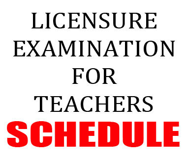 Schedule of LET Exam 2019 - LET EXAM - Questions & Answers