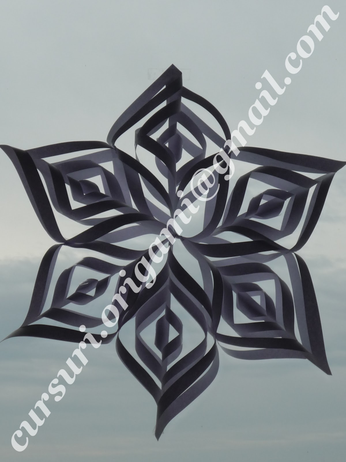 Cursuri Origami: Fulg de nea