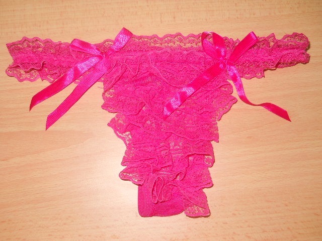Fashion Care 2u U301 1 Sexy Pink Sheer Layers Ruffle Lace Trim G