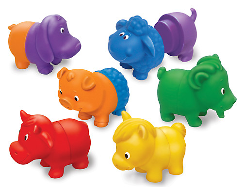 The Playful Otter: Mix & Match Farm Animals