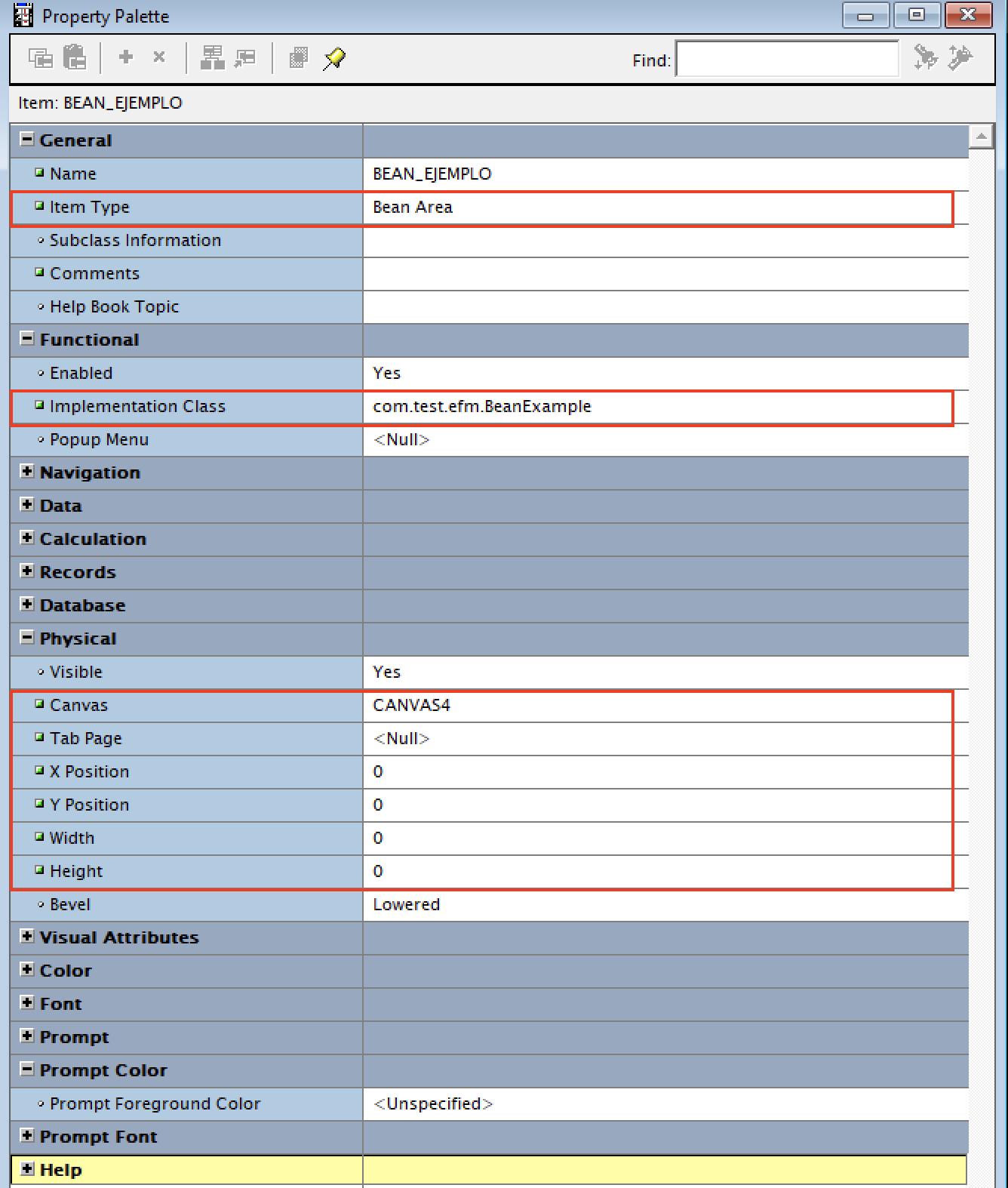 Oracle Forms: Añadir componente personalizado en la zona derecha de Forms