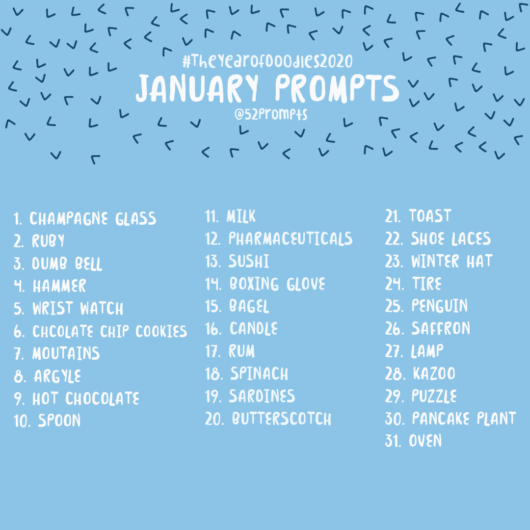 January 2020 Doodle Prompts - 52 Prompts