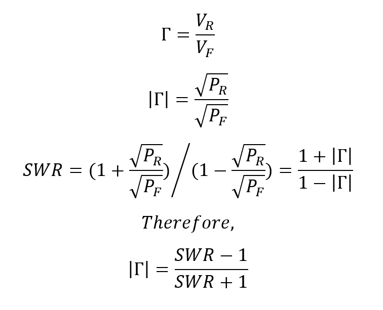 K6JCA: Useful SWR, Voltage, and Power Equations