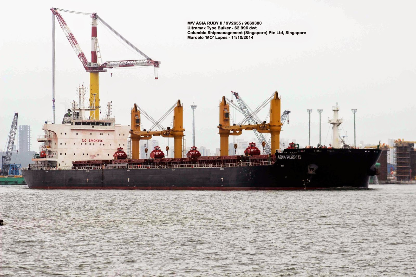 Santos Shiplovers: M/V Asia Ruby II / 9V2655 - Primeira escala em ...