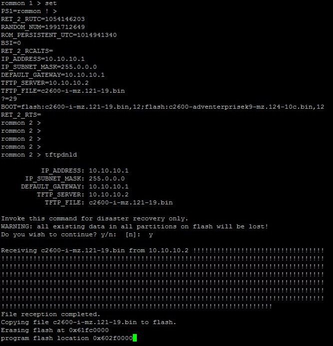 NETWORKING DIARY: Reload Cisco iOS from TFTP Server