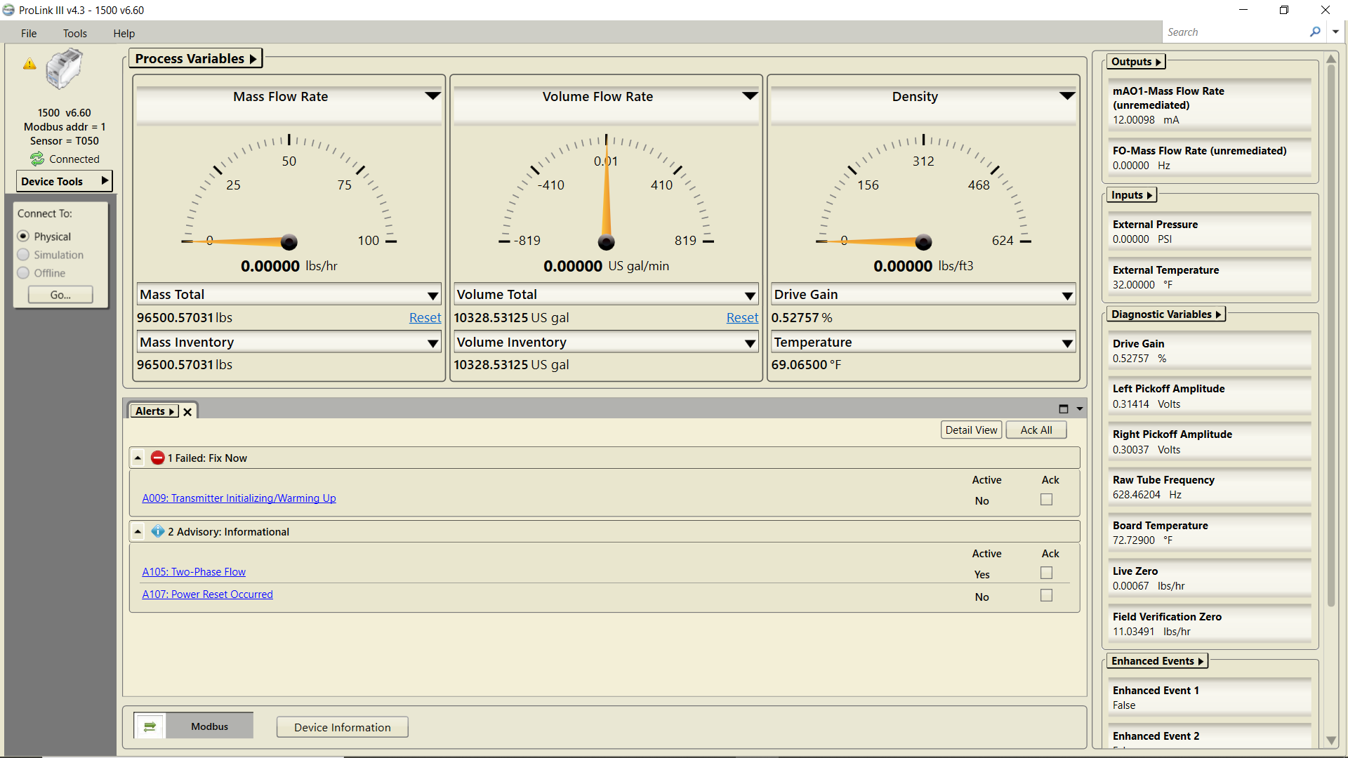 Connect to Micro Motion using Service Port and Modbus RTU (8-bit ...