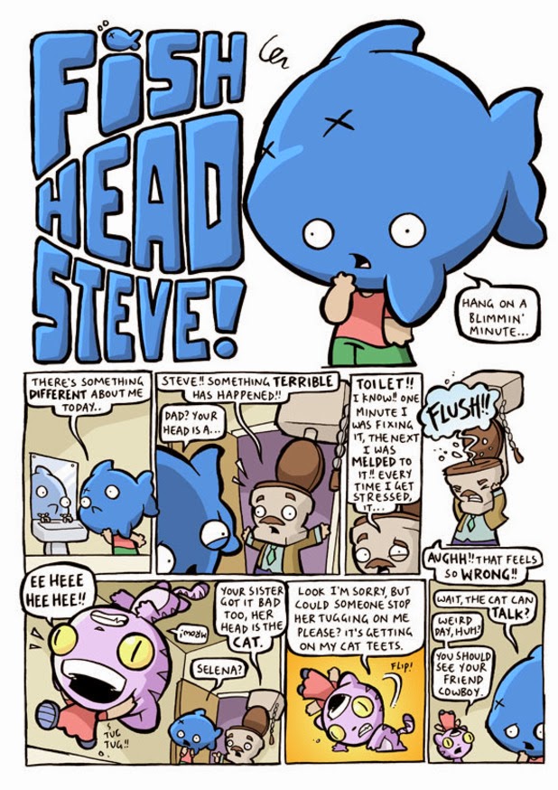 Comics Never Stop: Just Read - Fish Head Steve by Jamie Smart