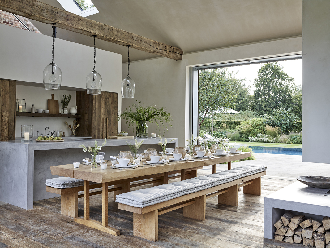 The White Company founder’s pool house in London suburbs