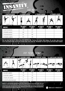 Sam Birkin My Life: Insanity fit test Day.1