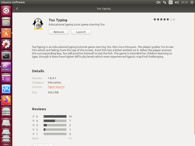 Latihan Cara Mengetik 10 Jari dengan TuxType | Sebardi Blog