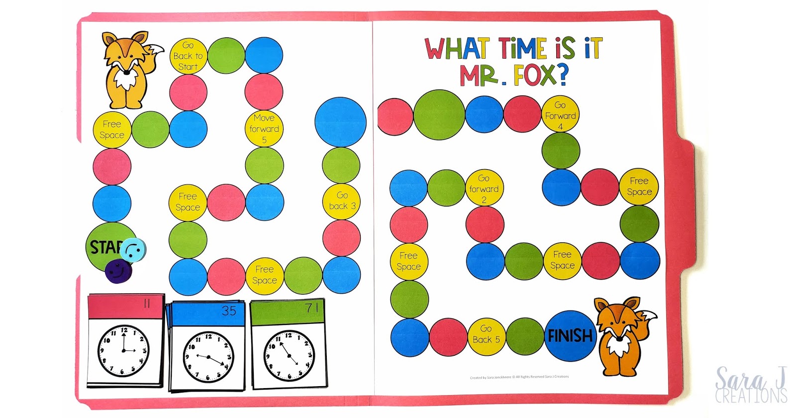 Teaching Telling Time to the 5 Minutes with Centers | Sara J Creations