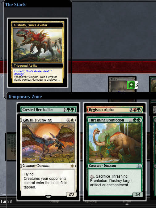 Magic the Gathering Adventures: A Brawl Remembrance: Gishath (Ixalan ...