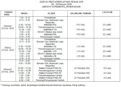 BOLING TENPIN MSS PERAK: KEJOHANAN BOLING TENPIN MSSPk 2019