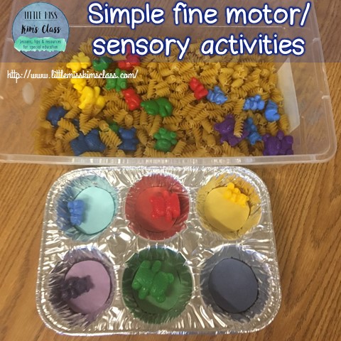 Little Miss Kim's Class: Simple Fine Motor/ Sensory Activities for ...