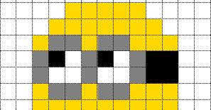 Minecraft Pixel Art Templates: Despicable Me Minion 2