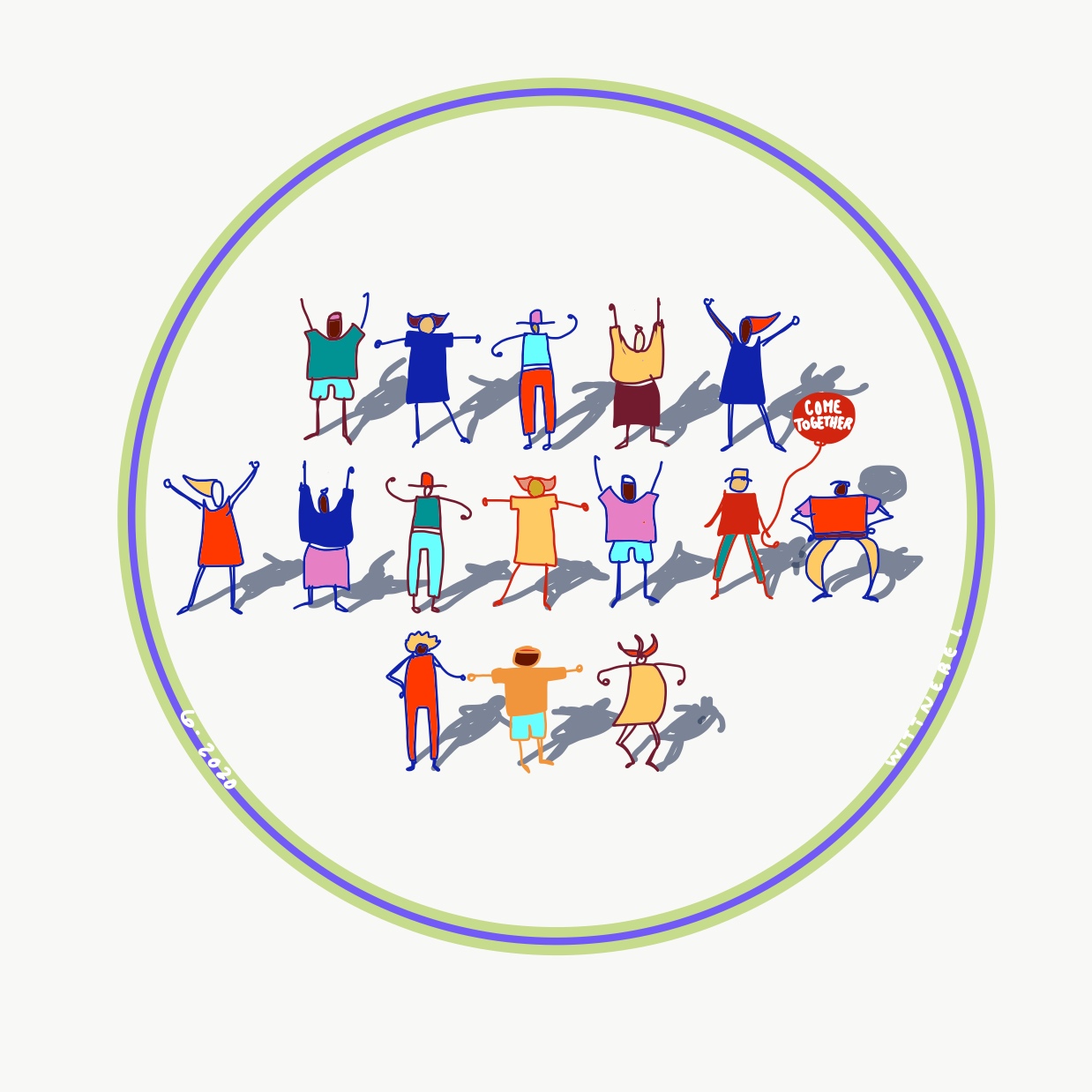 drawing (on) the world: Come together right now I believe