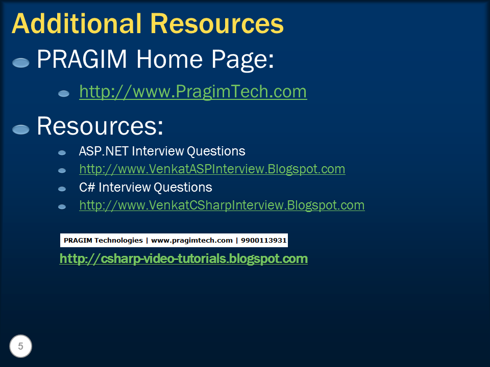 Sql server, .net and c# video tutorial: Part 1 – Connecting to SQL Server
