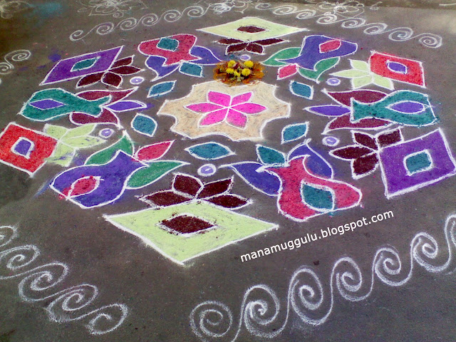 Flower muggu - MANA MUGGULU