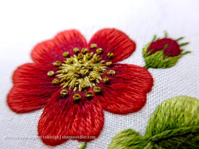 The Sharp Needler: Thread Painting Basics: Flower Petals