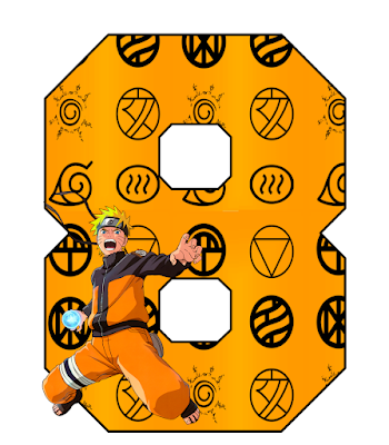 Kits imprimibles gratis : Números para imprimir Naruto
