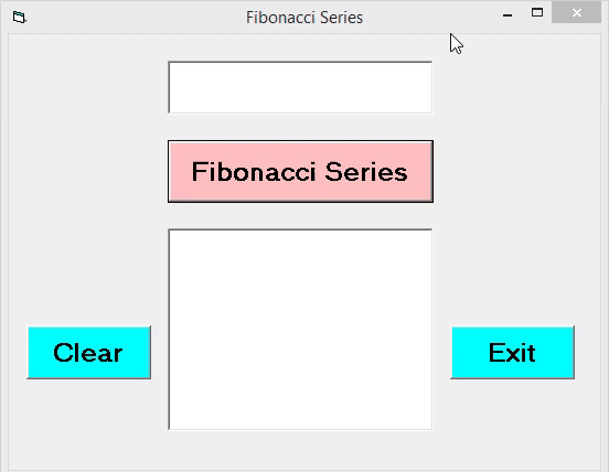 How to find Fibonacci series in visual basic 6.0