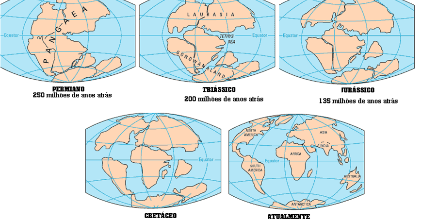 Geografia dos Continentes - Dinâmica das paisagens (Paleozoico ...