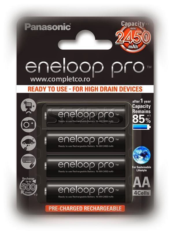 Magazin Electro Pro Eneloop Pro 2450 Mah Acumulatori Profesionali Aa