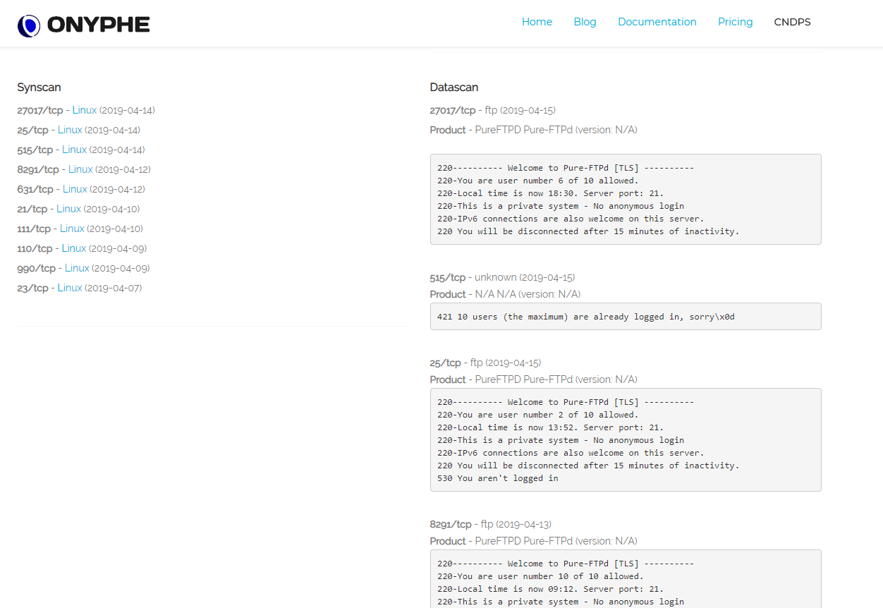 Flu Project | Zerolynx Cybersecurity Blog: Buscando activos con onyphe.io