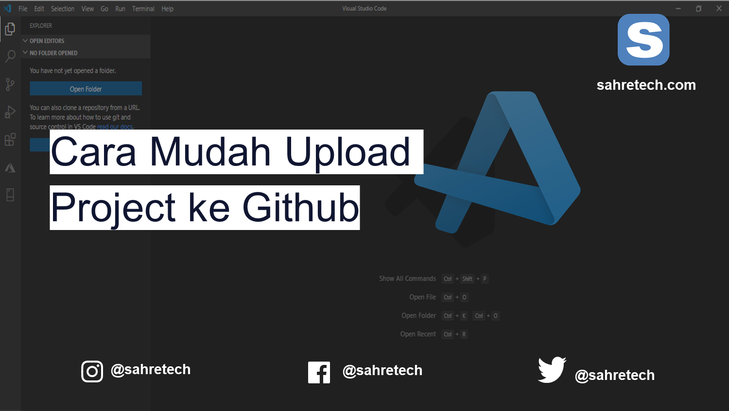 Cara Mudah Upload Project Ke Github Sahretech