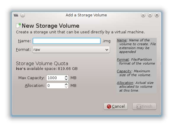 Linux System Dilettante: Create an ISO volume on a remote KVM server