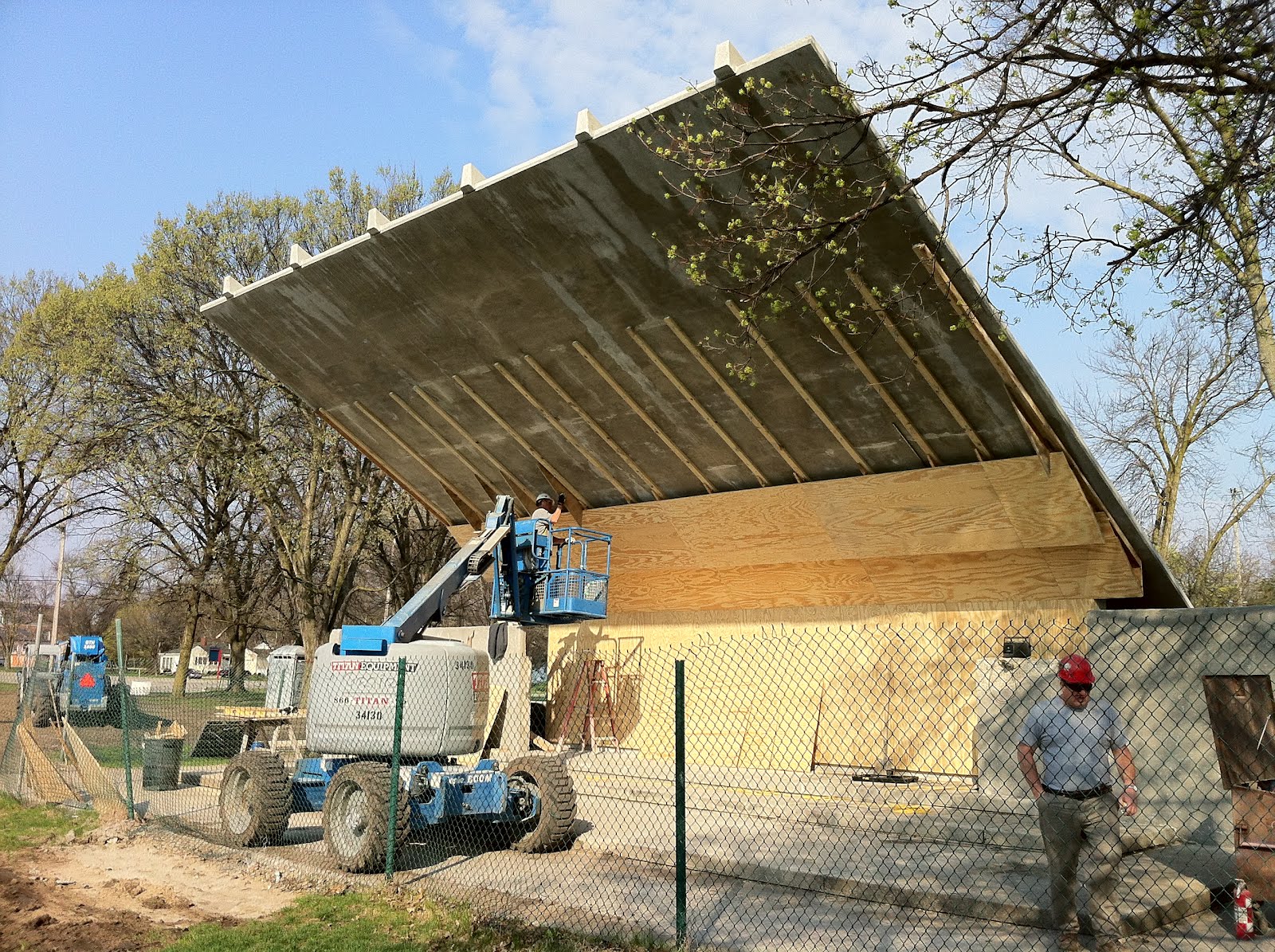 Chemical City Band: Band shell nears completion!