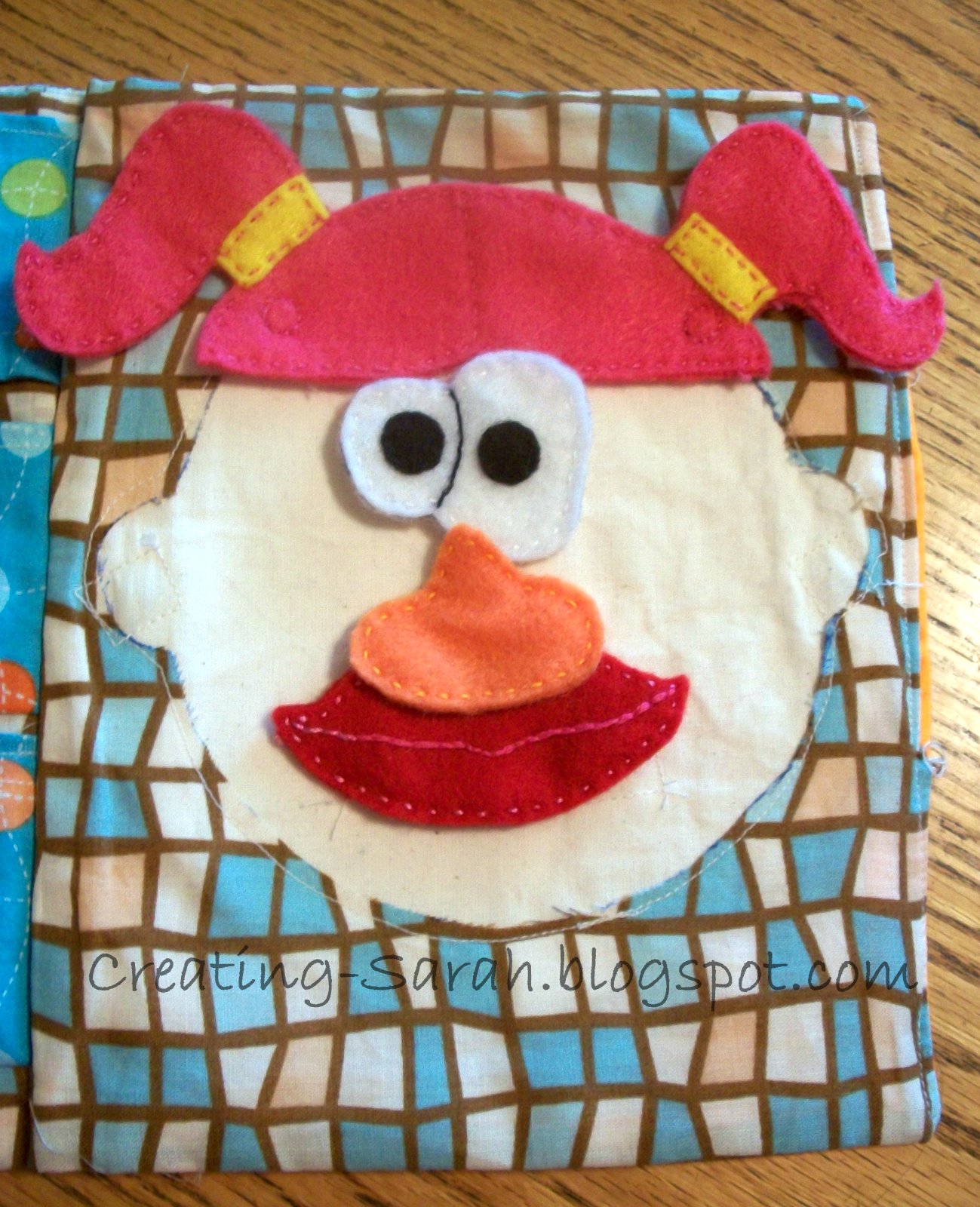 Creating Sarah: Quiet Book: Make a Face