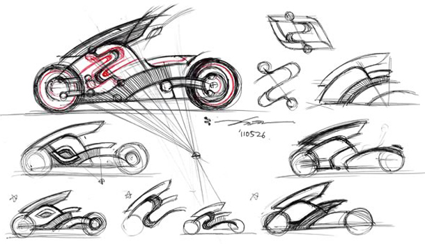 Bela Moto: Znug Design faz protótipo de moto esportiva com motor elétrico