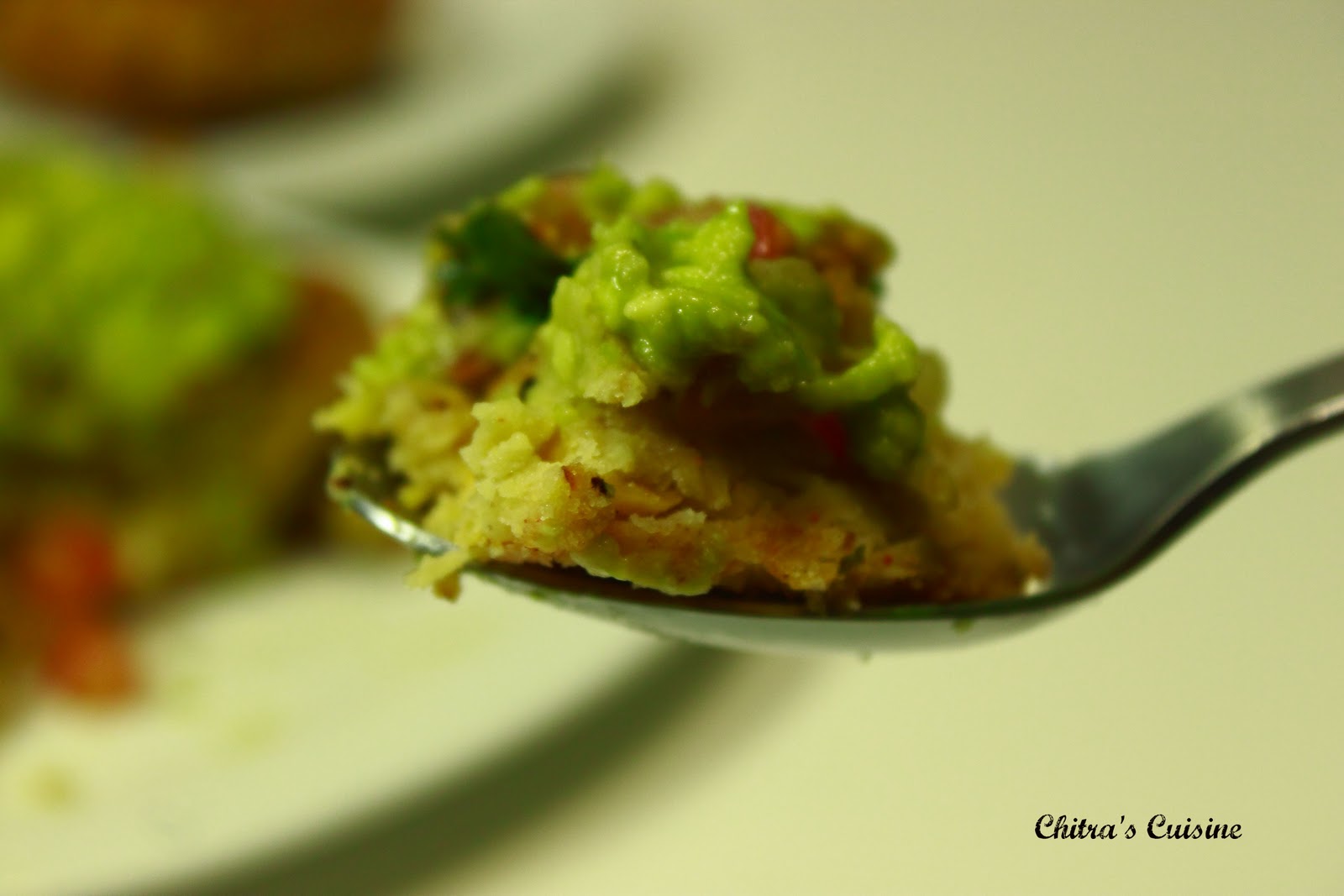 Chitra's Cuisine: Chickpea Cutlets with Guacamole