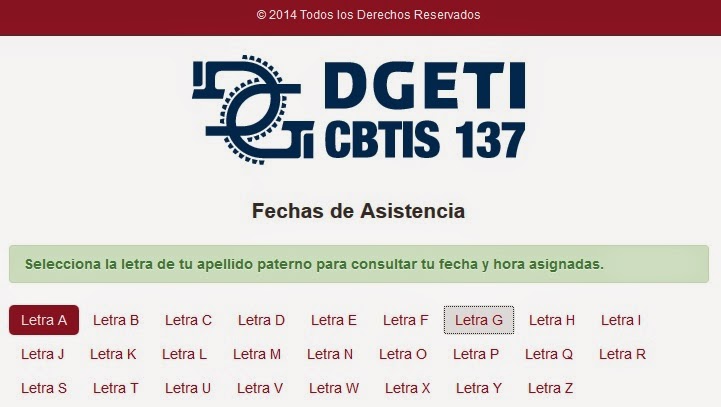 CBTIS 137: Fecha y hora de las Preinscripciones 2014