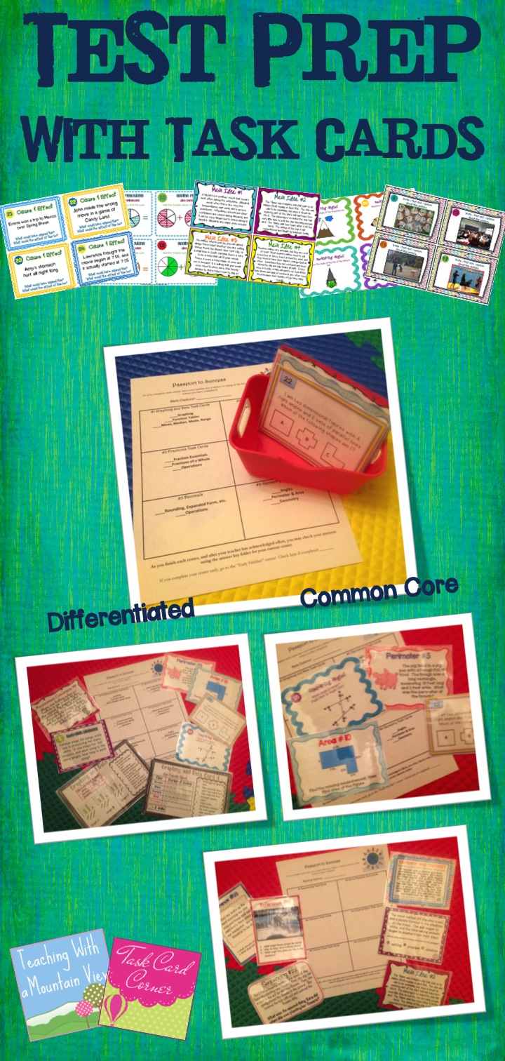 Task Card Corner: Test Prep with Task Cards