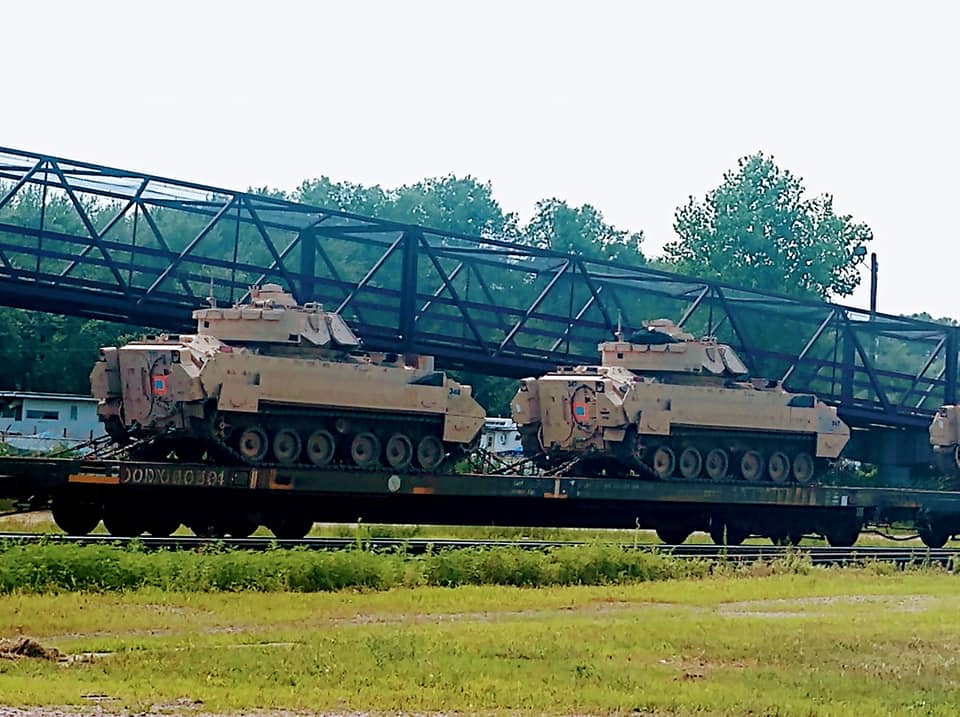 Towns and Nature: Camp Ripley, MN: Military Trains