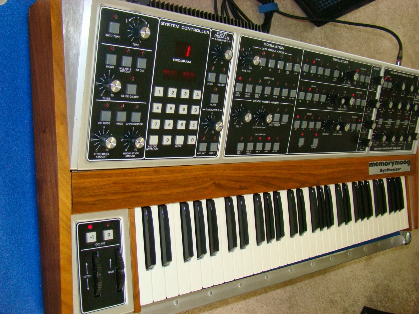 MATRIXSYNTH: Moog MemoryMoog SN 2599 with Flight Case