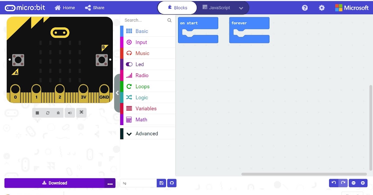 THE MICRO:BIT WEBSITE AND CODING ENVIRONMENT