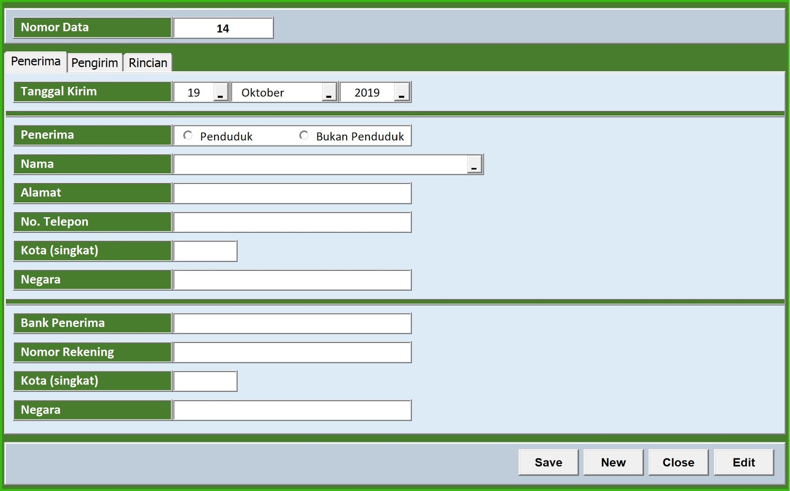 Aplikasi Excel Cetak Slip Setoran Bank - ExcelManiacs
