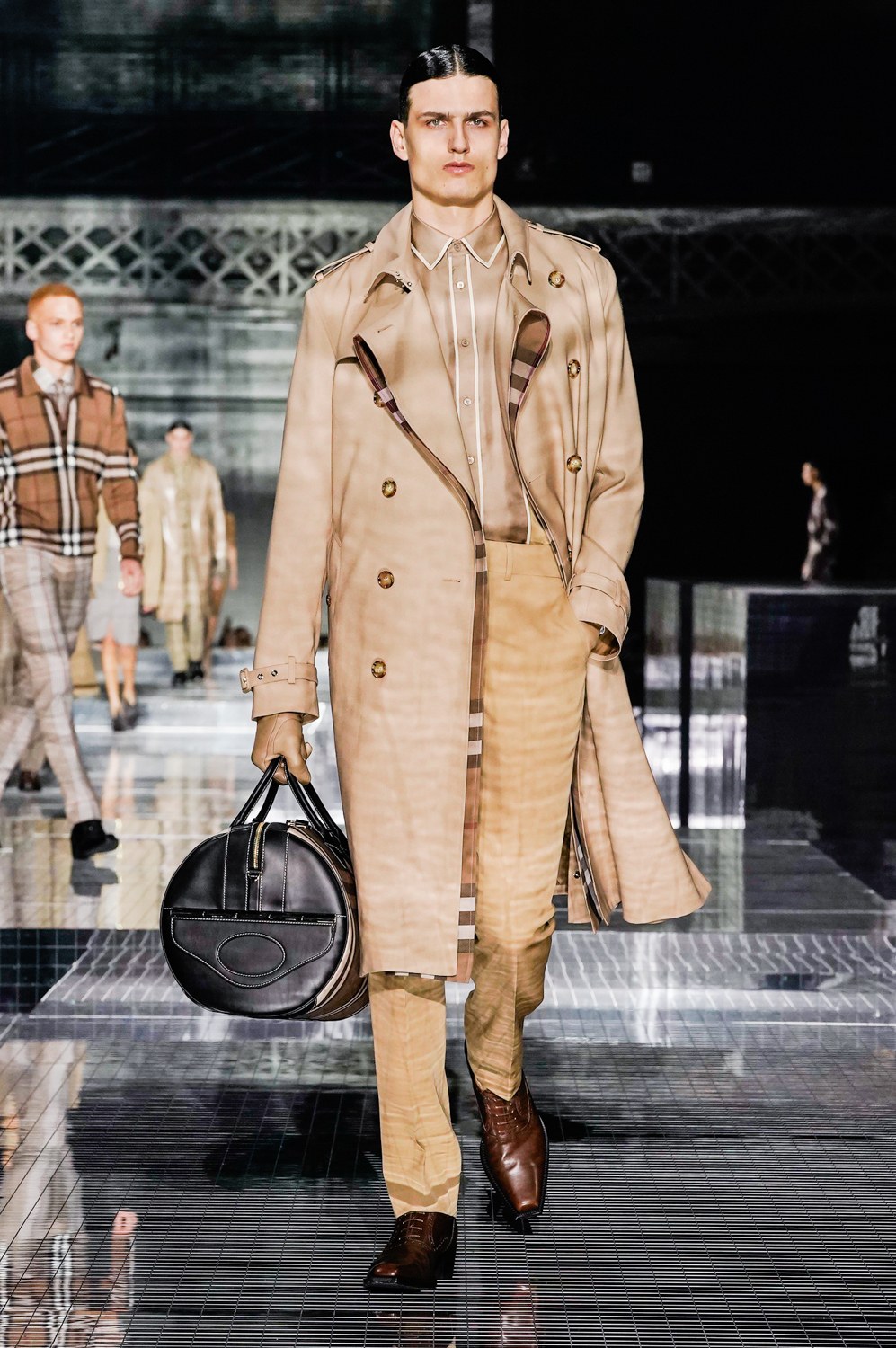 Top models walk the Burberry Fall/Winter 2020 London Fashion Week Show