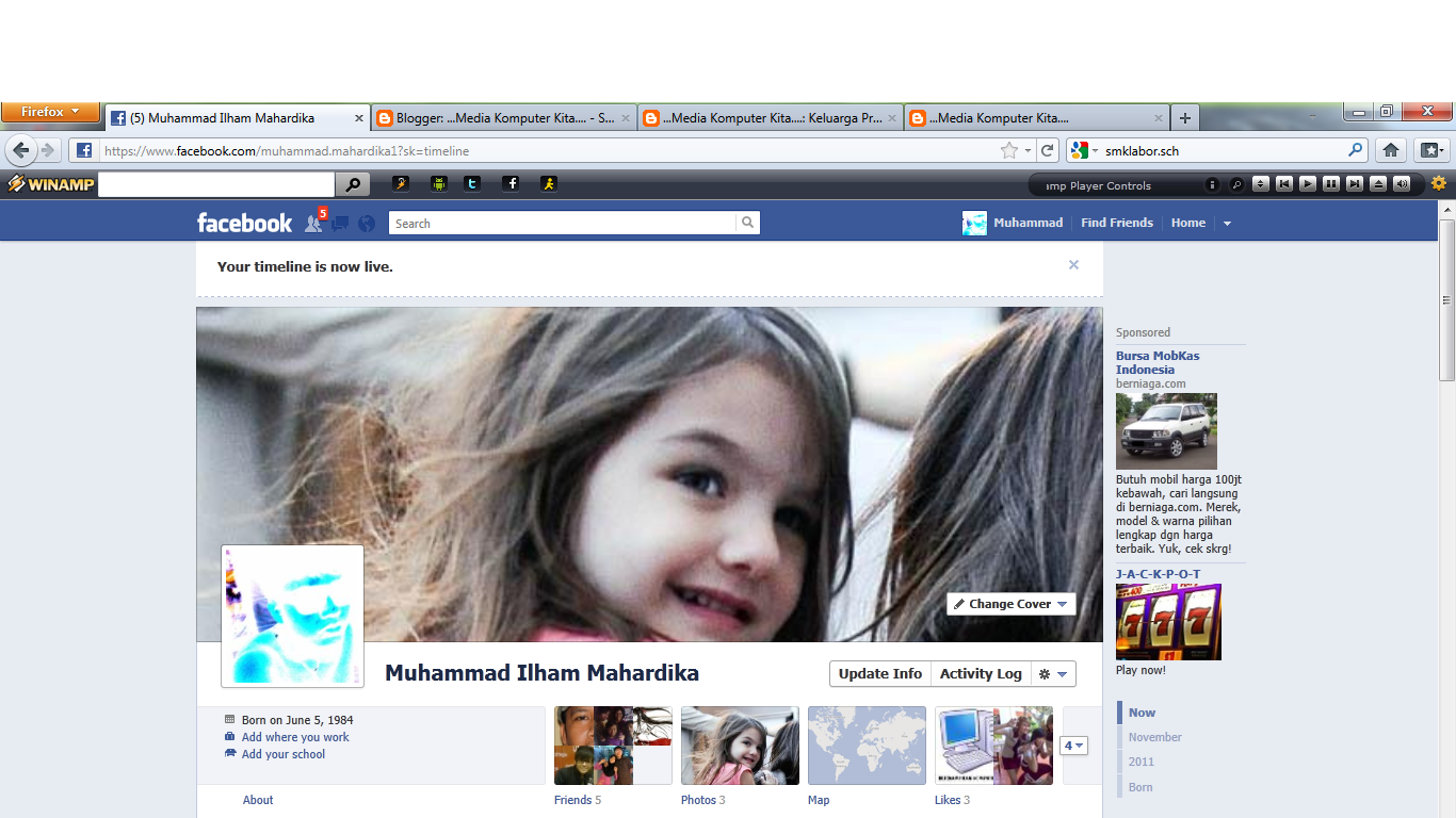 ...Media Komputer Kita....: Cara Membuat Tampilan FB Yang Baru.Di sini ...