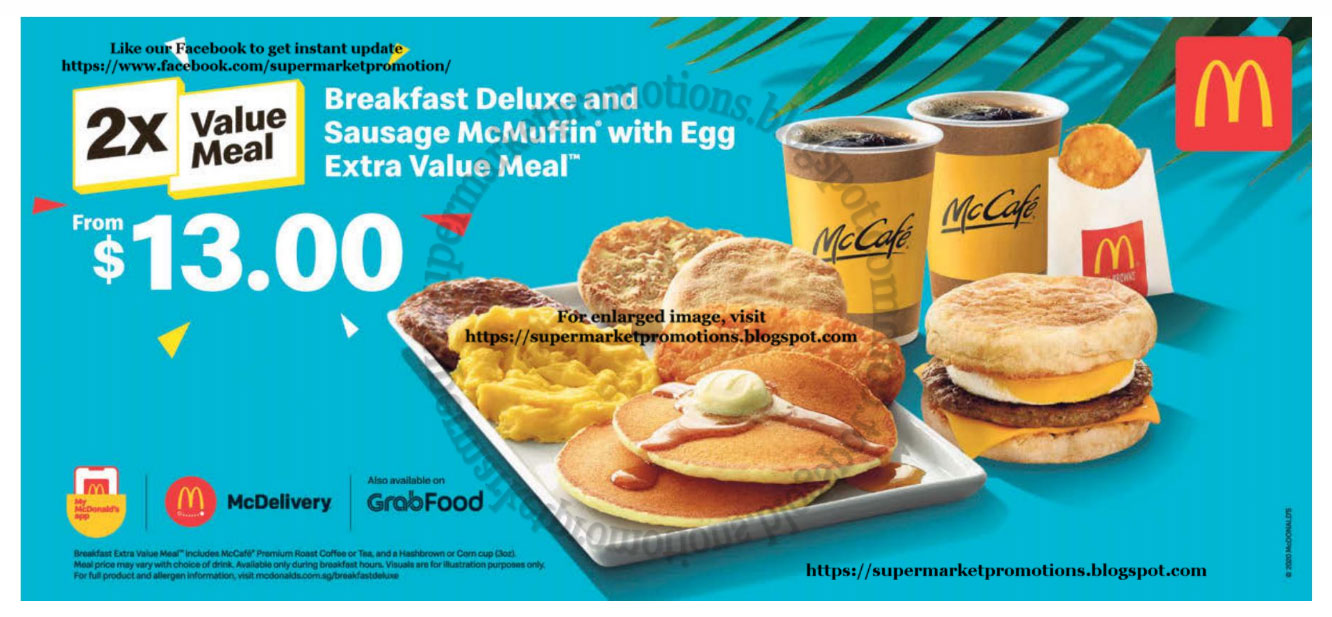 McDonald's Breakfast Deal 10 December 2020 ~ Supermarket Promotions