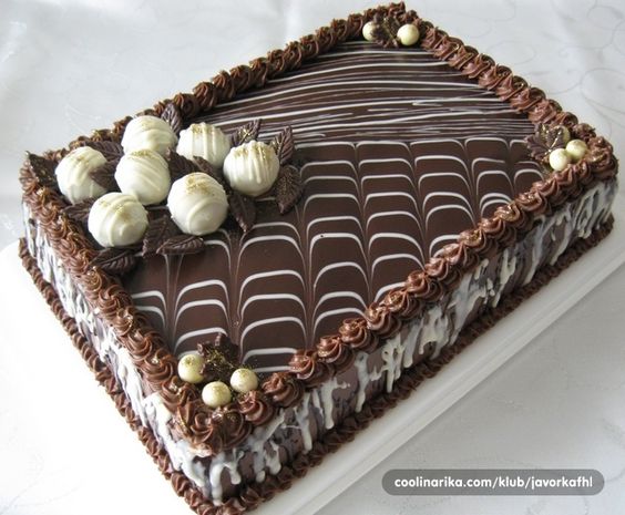 🎂 Fresas Vs Chocolate: 22 Ideas de Tartas Rectangulares | Ideas Cumpleaños