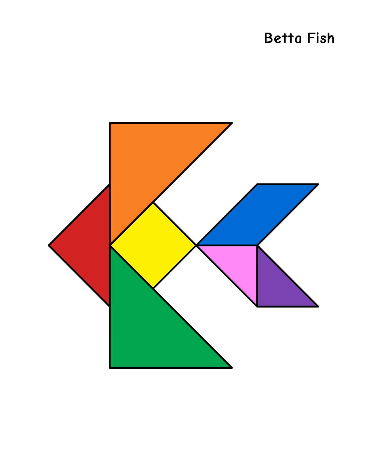 Tangrama para imprimir