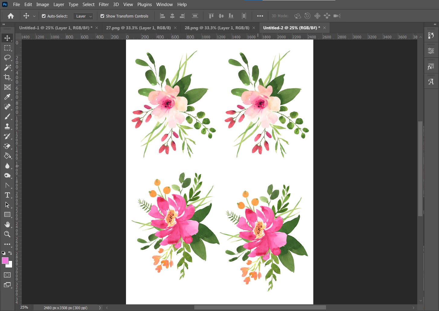 Quick and Easy Floral Greetings Cards - Creative Fabrica