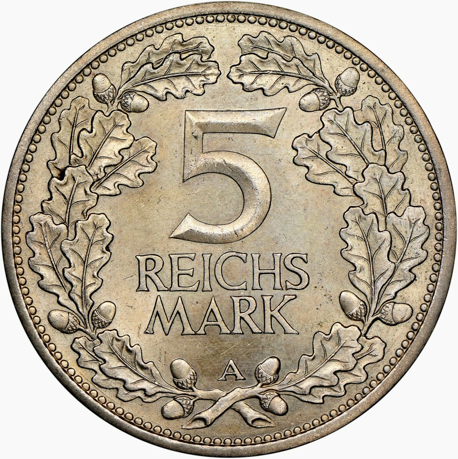 My Collection of World Silver Crown Sized Coins: 1925 Germany 5 Reichsmark