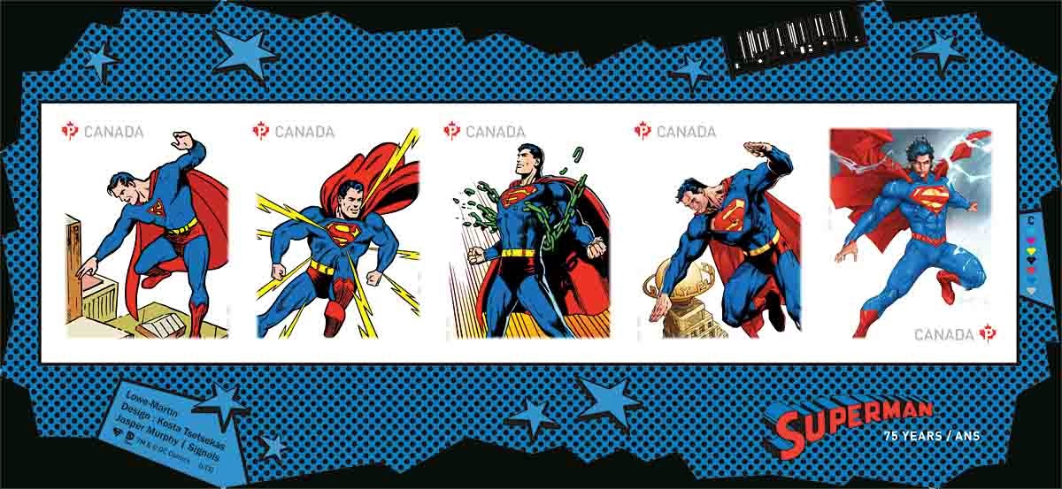 Comic FDC: Superman Goes Postal