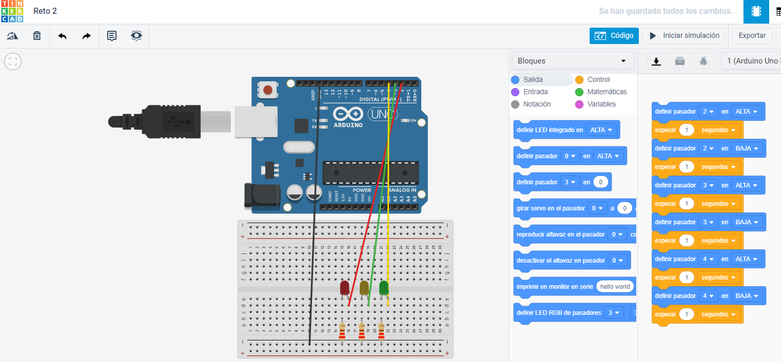 Reto 2 (Semáforo con Arduino) | Blog del alumno José Rafael Viera