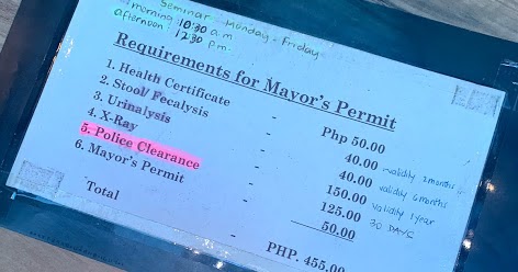 Mole On The Foot: How To Get An Occupational/Individual Mayors Permit ...